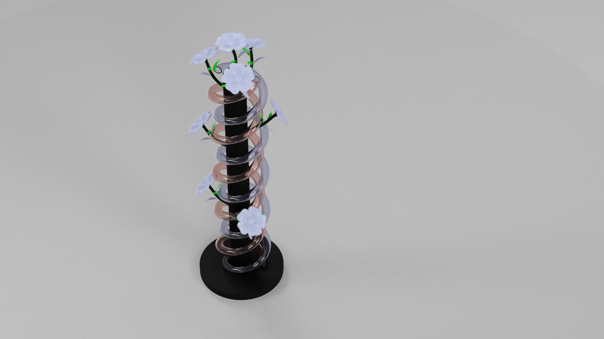Lamp Light Flowers 3D Model - TurboSquid 1624647