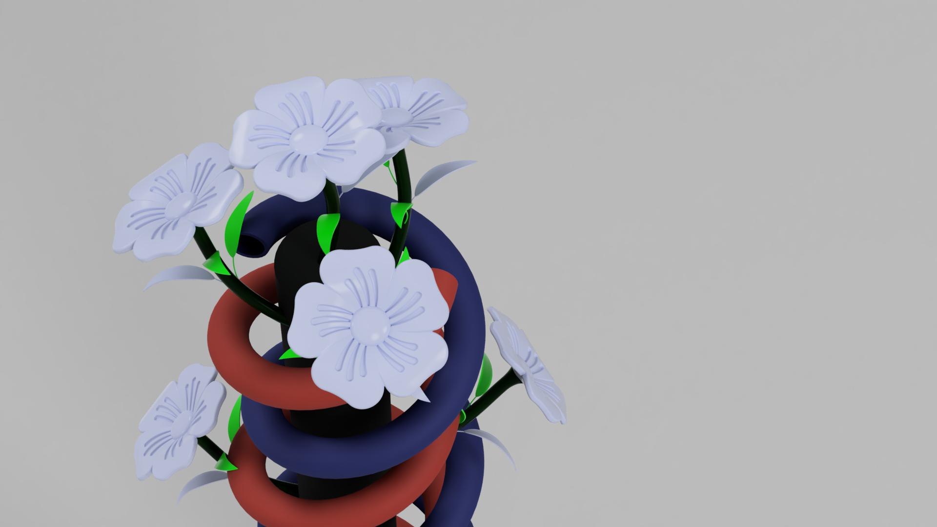 Lamp Light Flowers 3D Model - TurboSquid 1624647