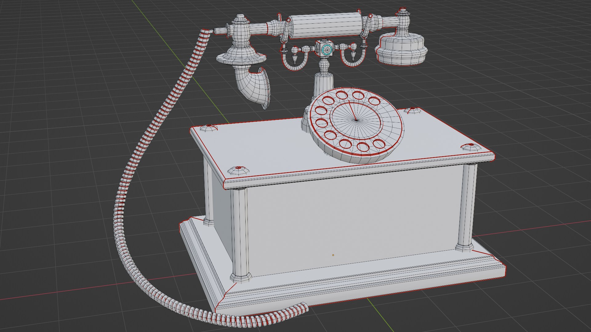 3D Antique phone For AAA Games - TurboSquid 2148669