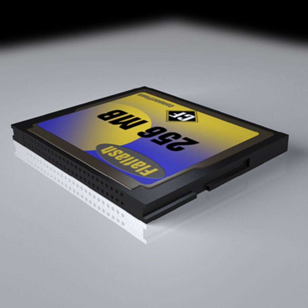 Cf Card 3d Model