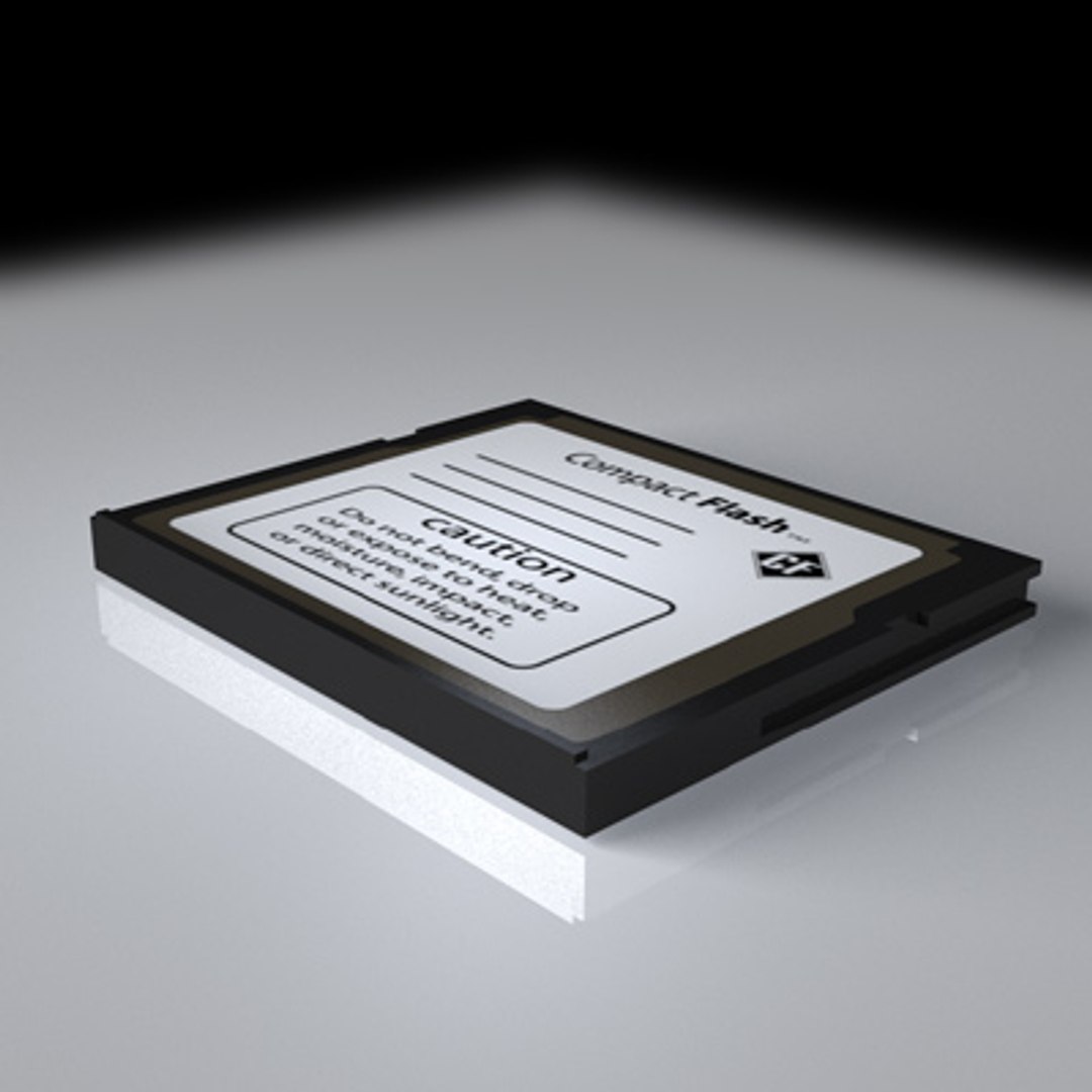 Cf Card 3d Model