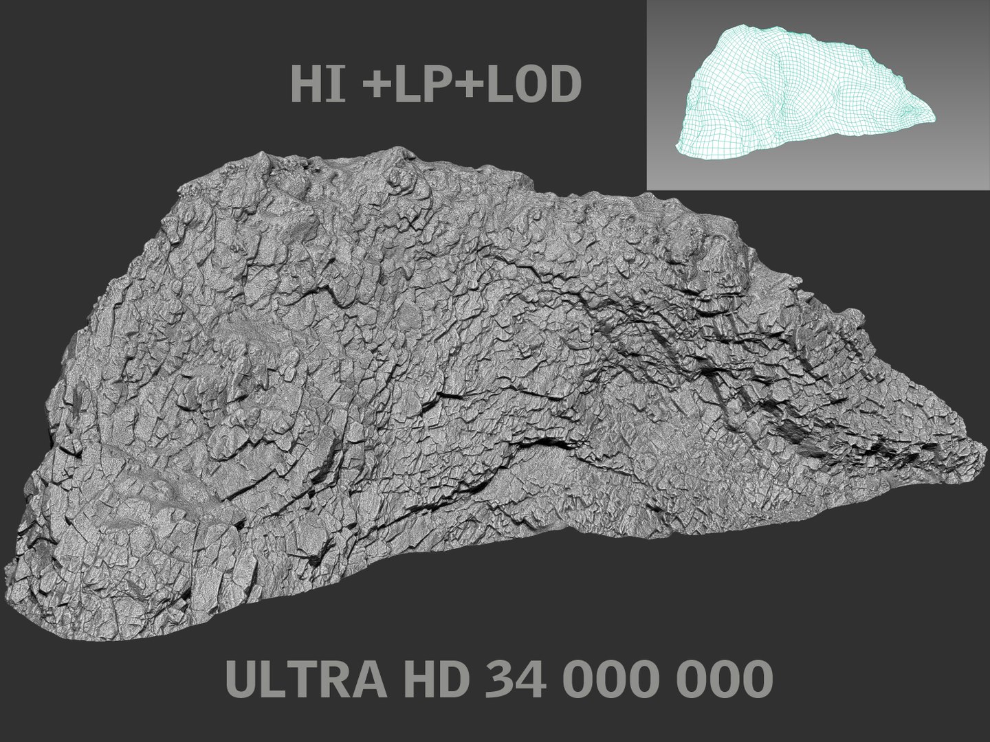 3d Model Of Rock Monument Scan