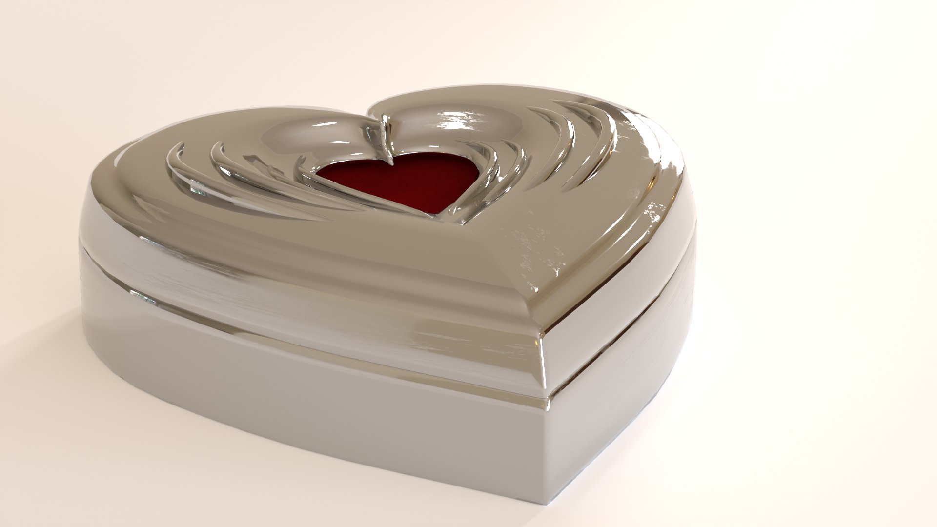 3D Model Heart Jewellery Box - TurboSquid 2338344
