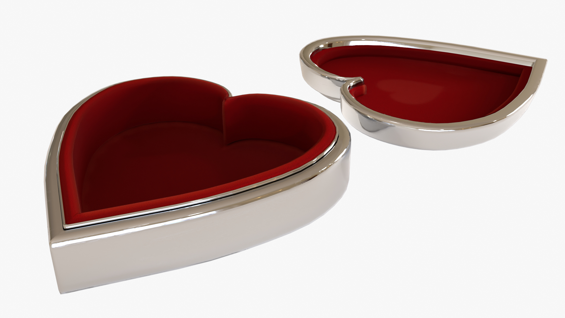 3D Model Heart Jewellery Box - TurboSquid 2338344