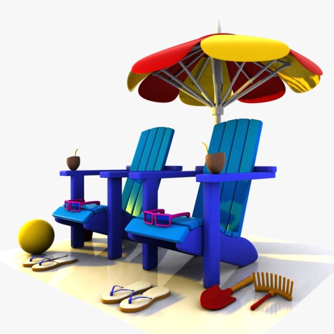 Cartoon Summer Items 3ds