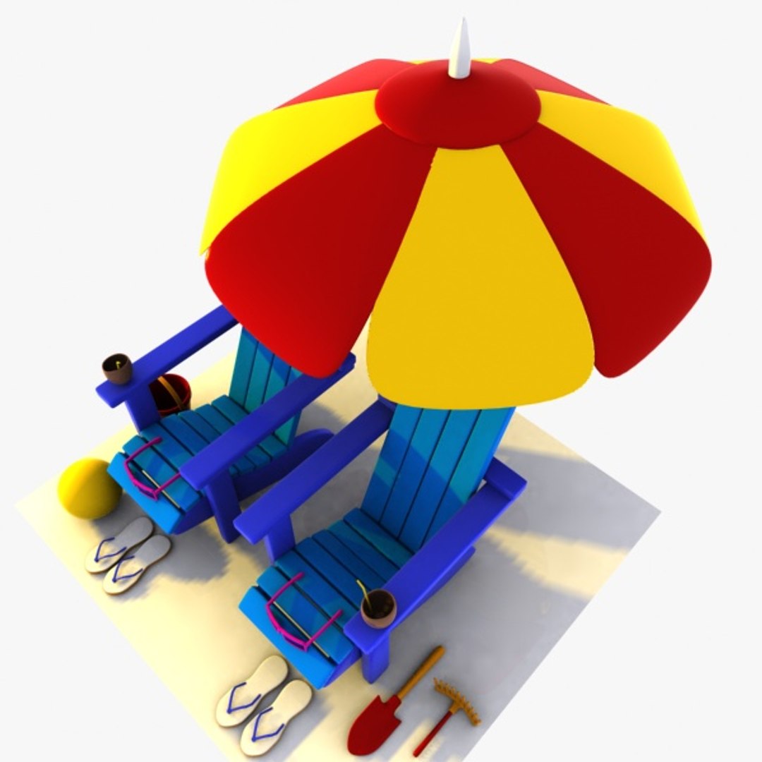 Cartoon Summer Items 3ds