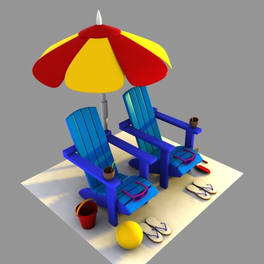 Cartoon Summer Items 3ds