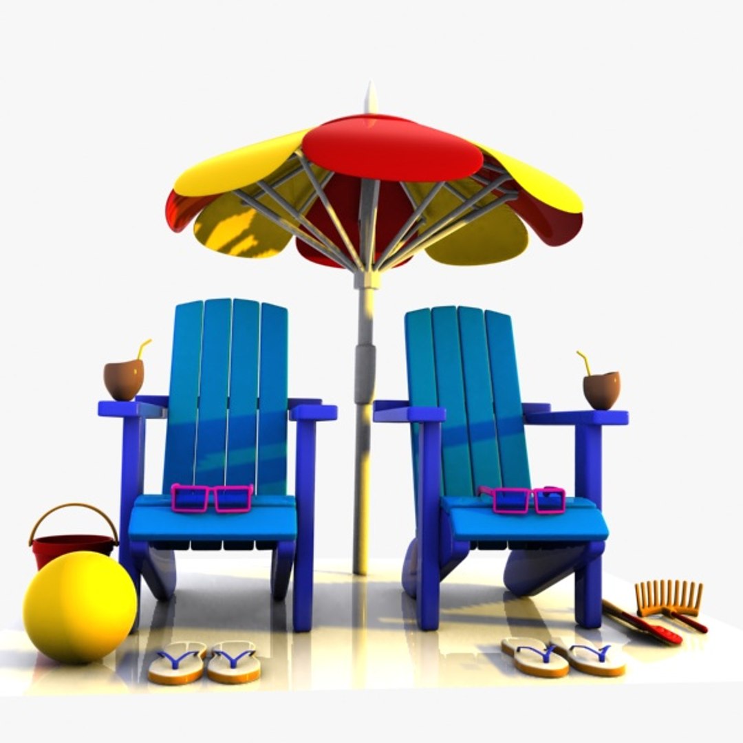 Cartoon Summer Items 3ds