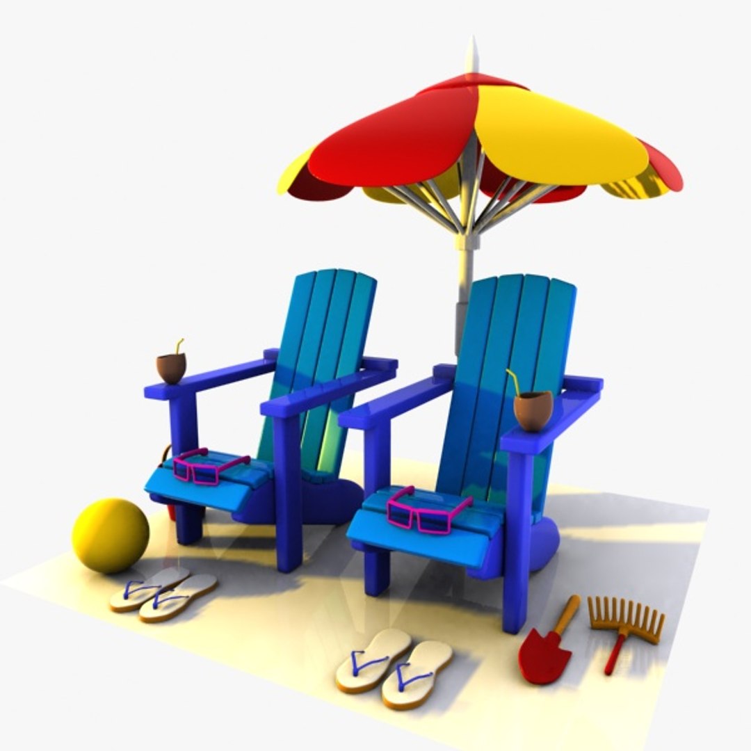 Cartoon Summer Items 3ds