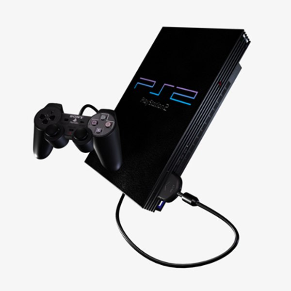 ps2 controller playstation 3d model