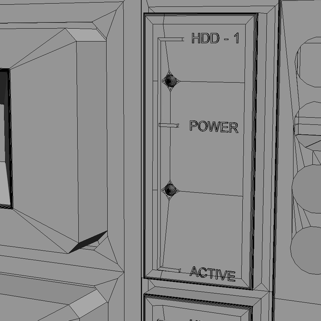 3d Model Of Data Server Rack