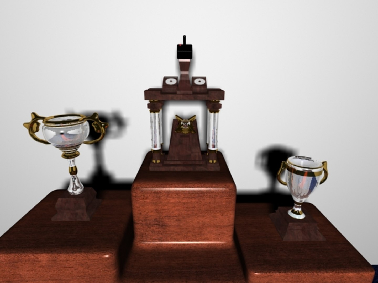 Free Hallway Trophy Room 3d Model
