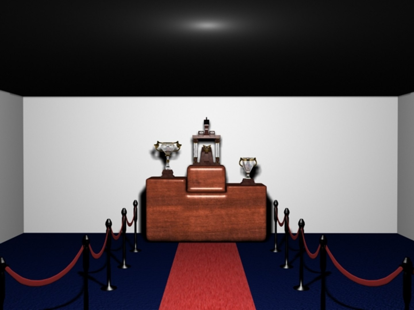 Free Hallway Trophy Room 3d Model