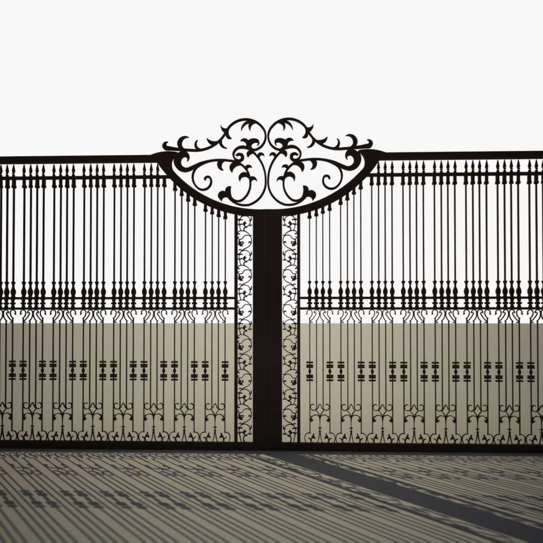 Metallic Cast Gate 3D Model - TurboSquid 1177983
