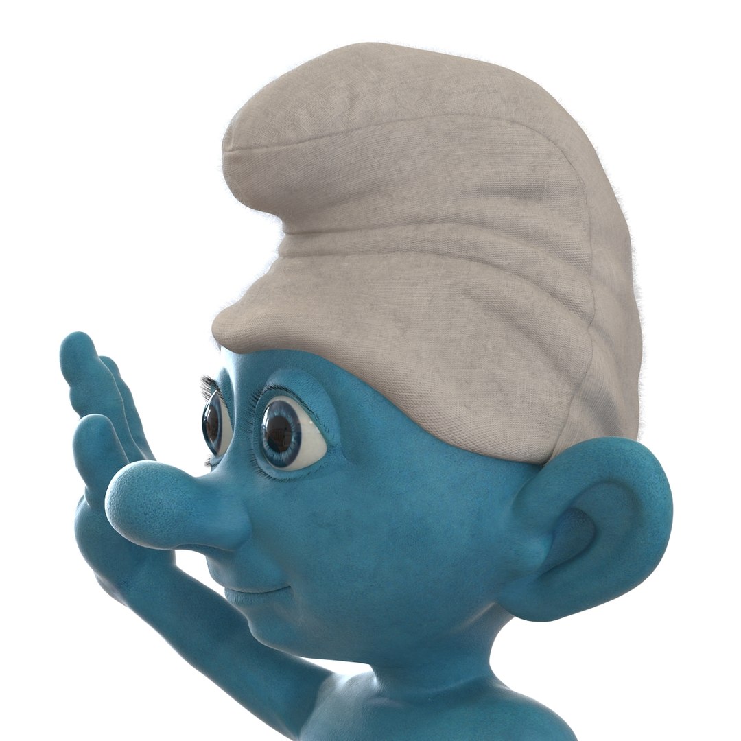 3d Smurf Pose 2 Fur