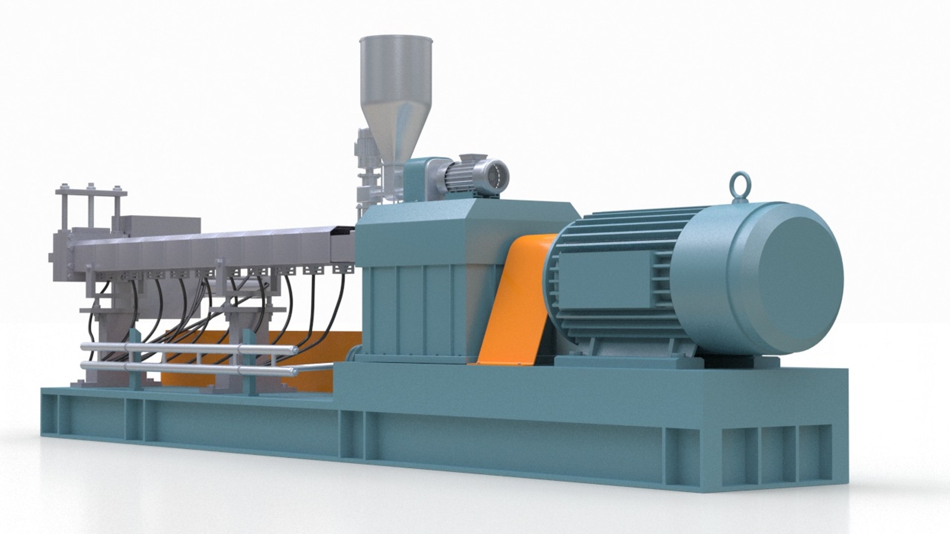 3D Model Double Screw Extruder - TurboSquid 2265891