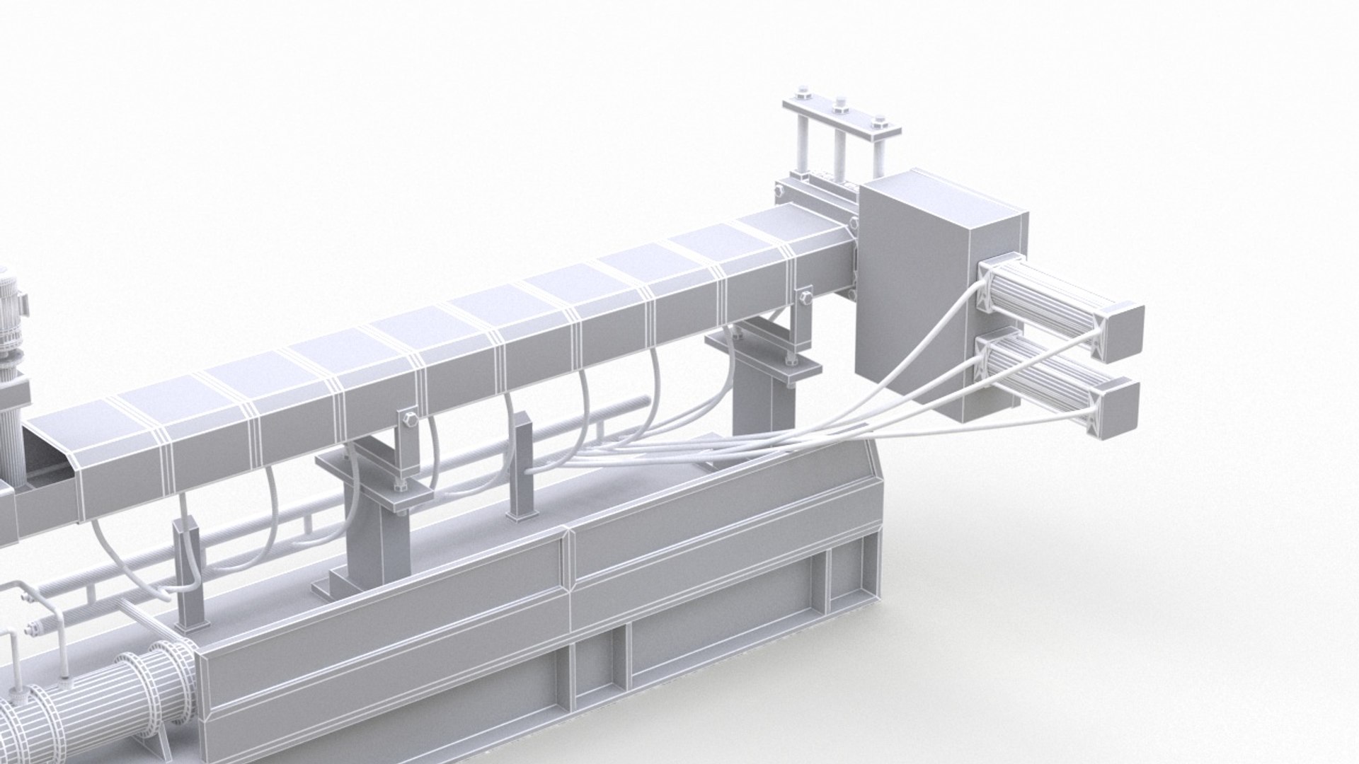 3D Model Double Screw Extruder - TurboSquid 2265891