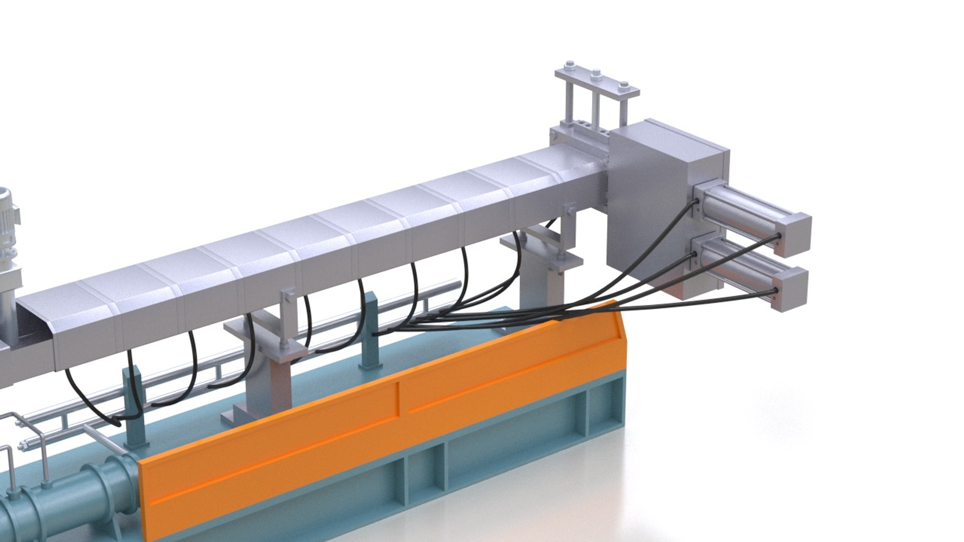 3D Model Double Screw Extruder - TurboSquid 2265891