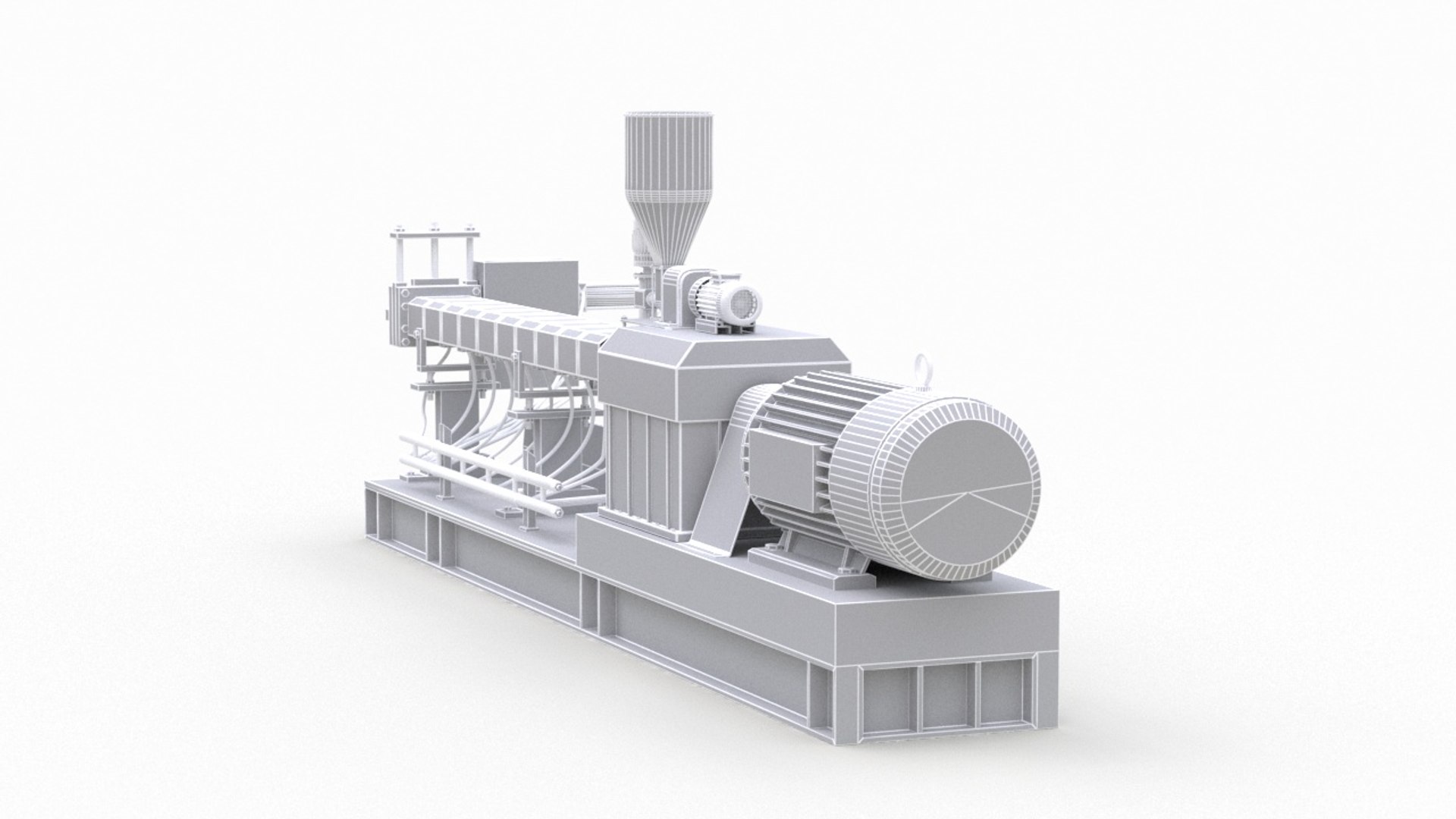 3D Model Double Screw Extruder - TurboSquid 2265891
