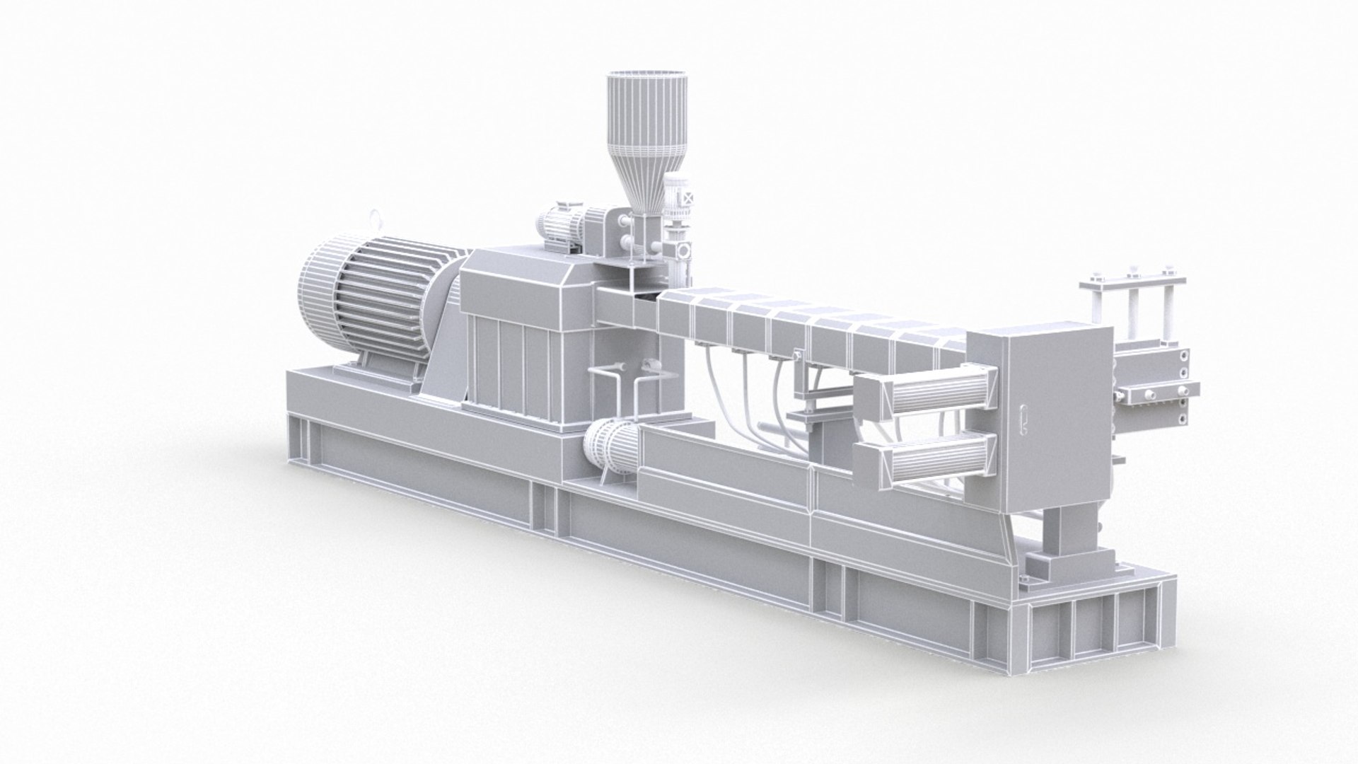 3D Model Double Screw Extruder - TurboSquid 2265891