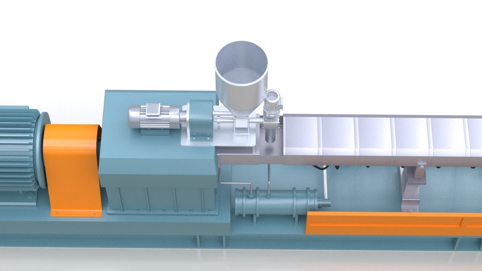 3D Model Double Screw Extruder - TurboSquid 2265891