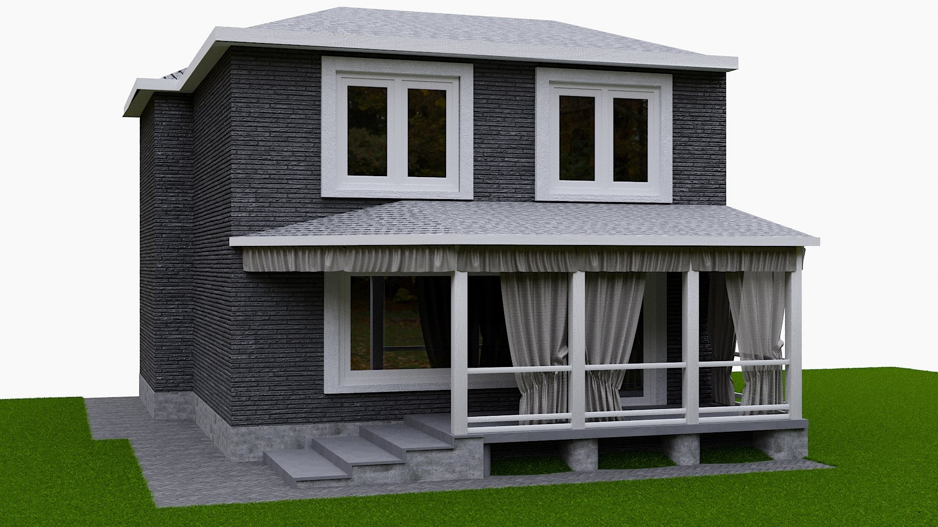 Terrace With Porch 3D Model - TurboSquid 1936205