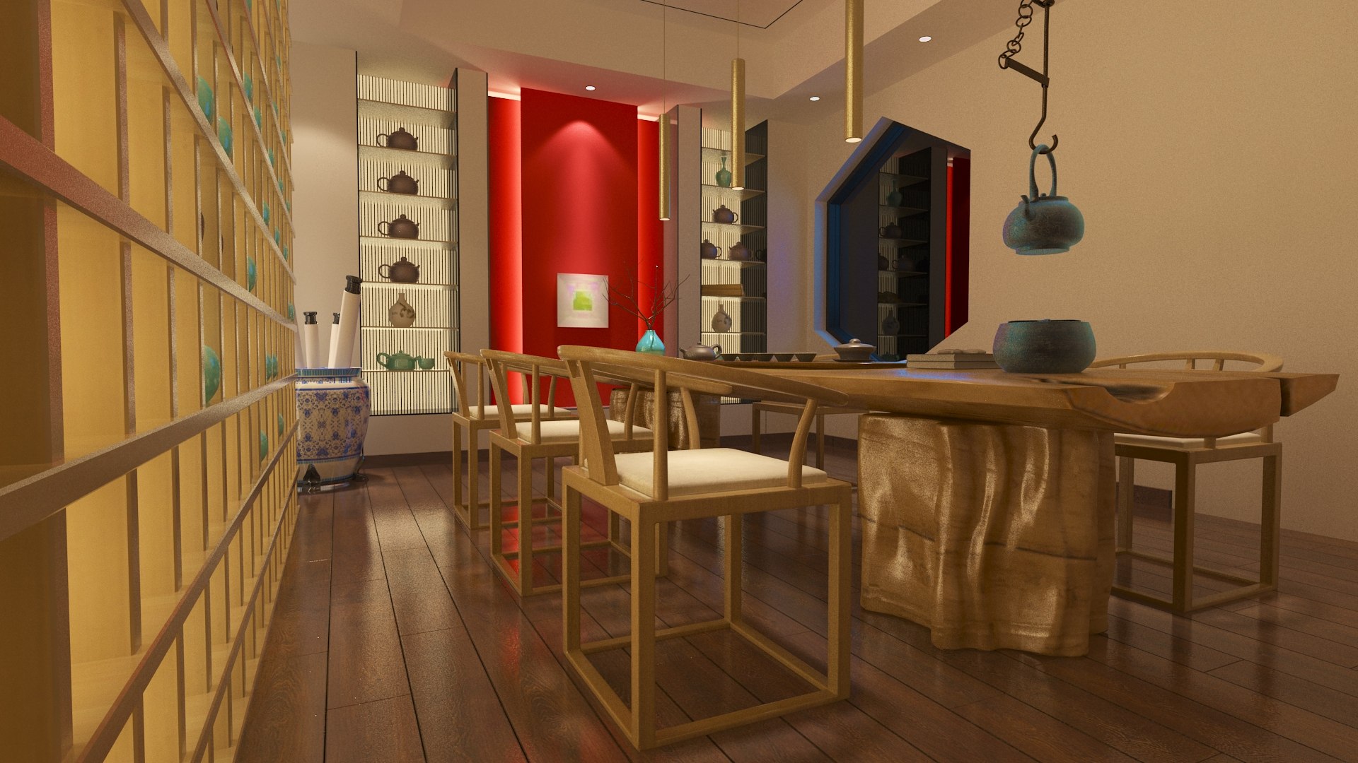 Free Furniture Chinese Room 3D Model - TurboSquid 1634035