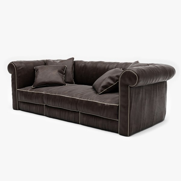 3D baxter alfred soft sofa - TurboSquid 1369951
