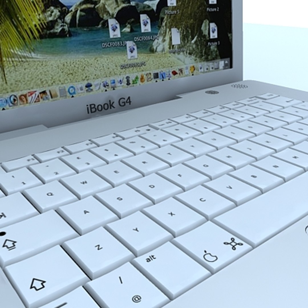 ibook laptop 3d 3ds