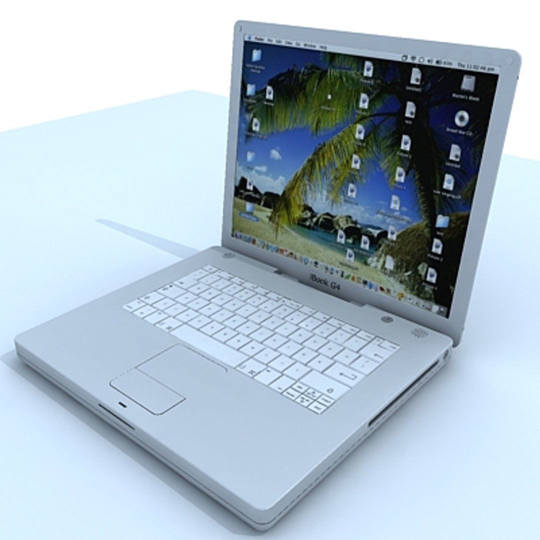ibook laptop 3d 3ds