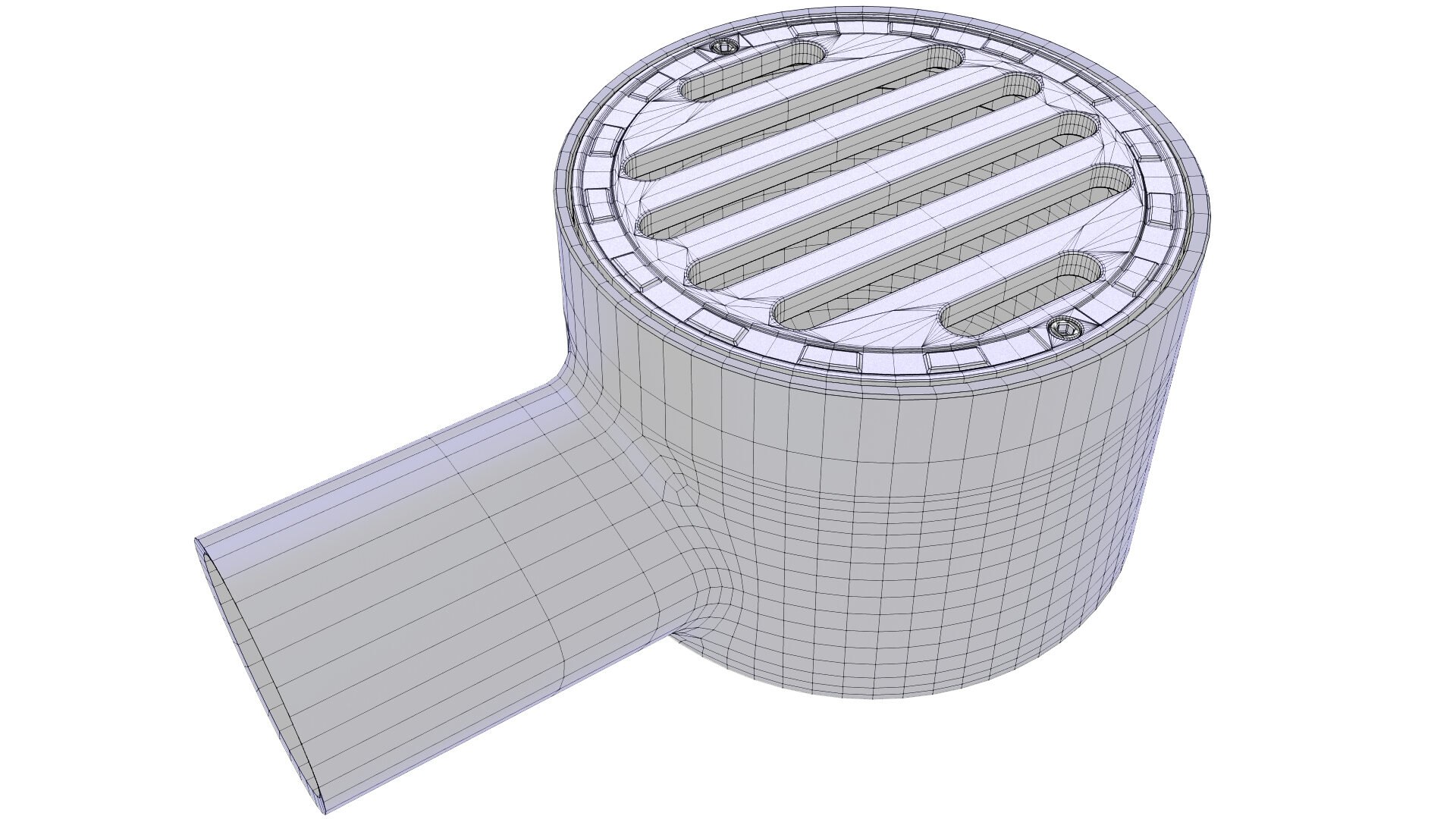 3D Metal Steel Drain Inlet 4 Model - TurboSquid 2096998