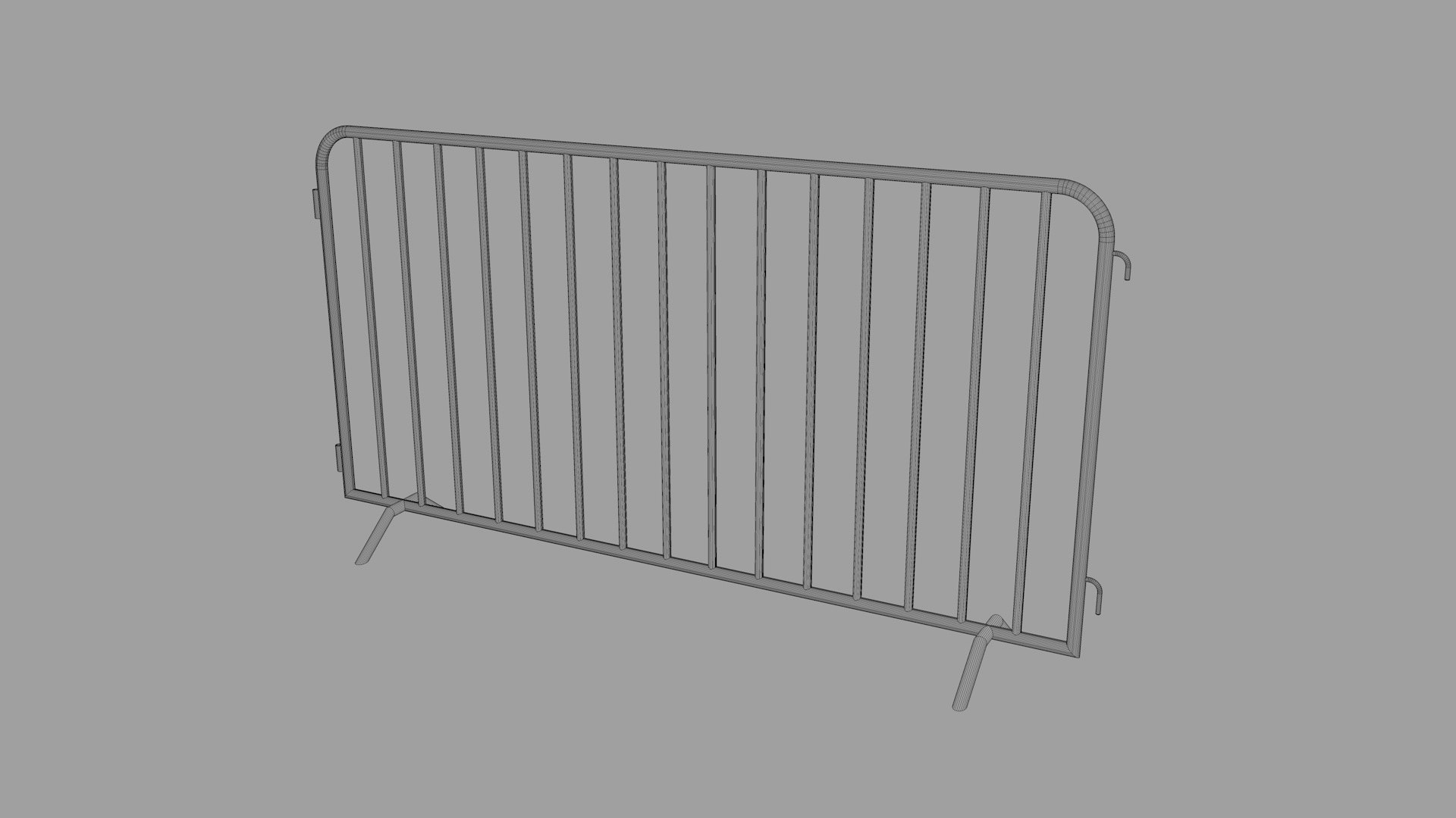 Crowd Barrier 3D Model - TurboSquid 1944616