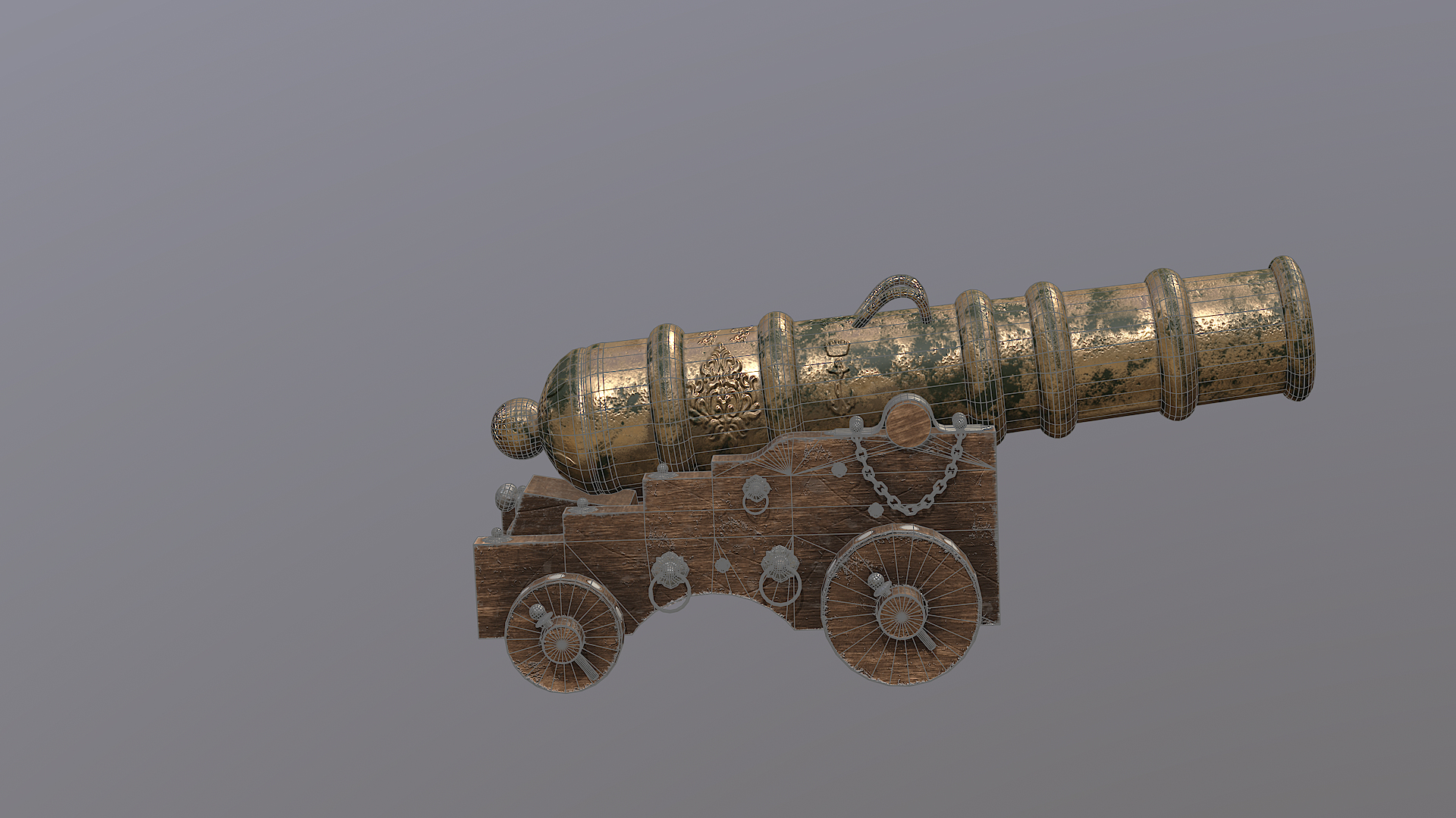 3D Old Cannon Model - TurboSquid 2256973