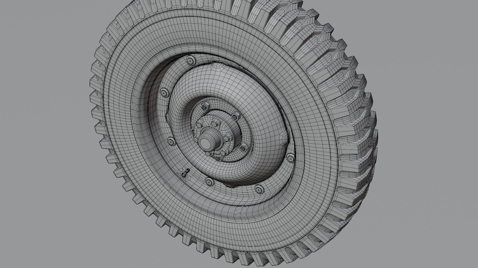 Military Jeep Willys Wheel 3D Model - TurboSquid 2136410