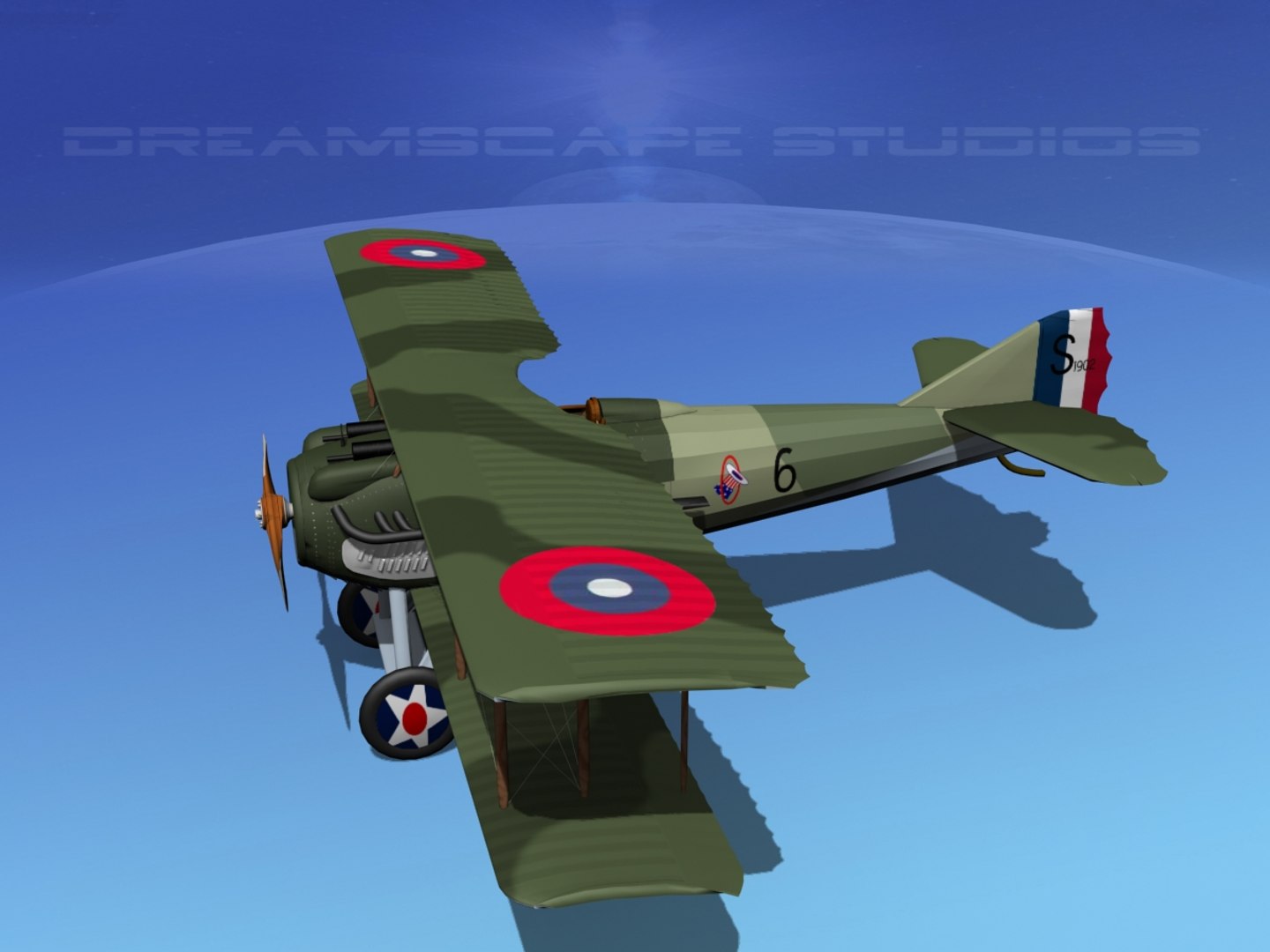 3d model spad xiii xii fighters