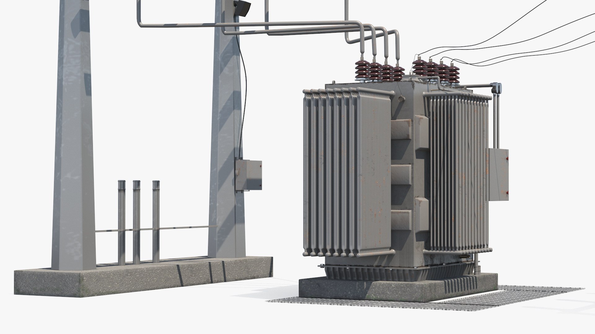 Electrical Power Substation Unit 3D - TurboSquid 2329724