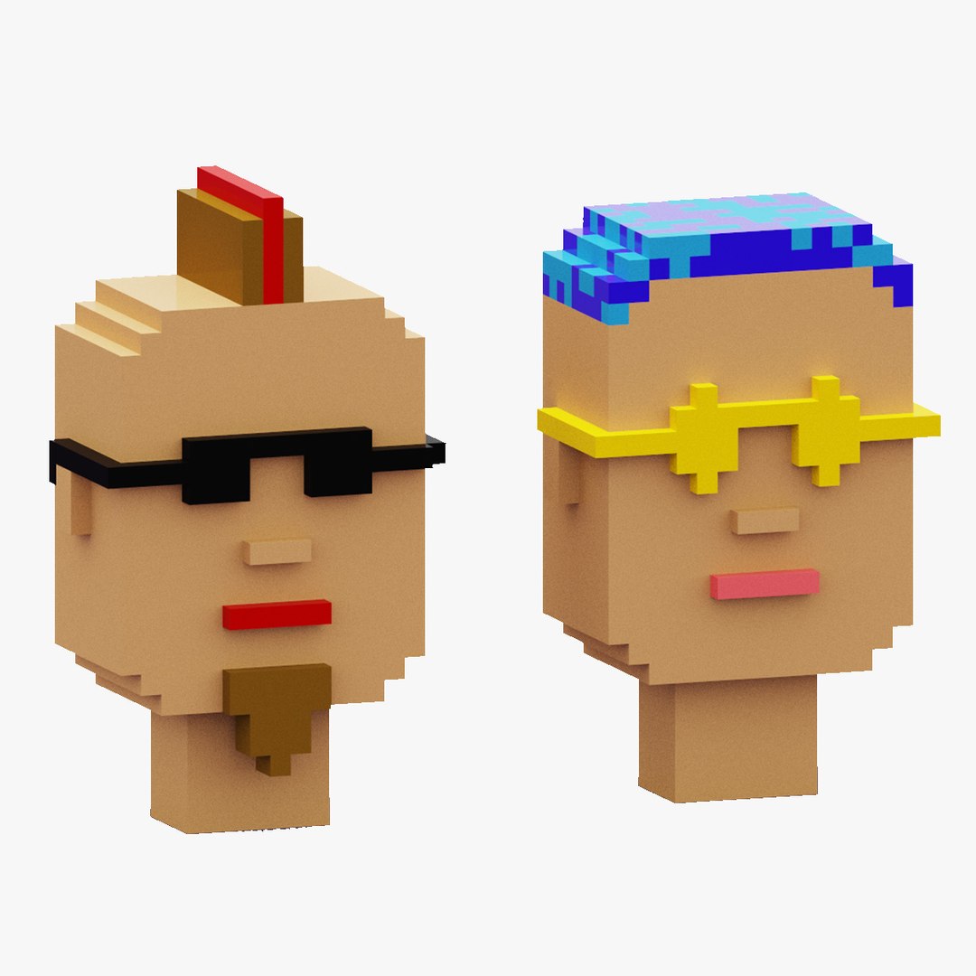 3D Voxel Punks Model - TurboSquid 1913931