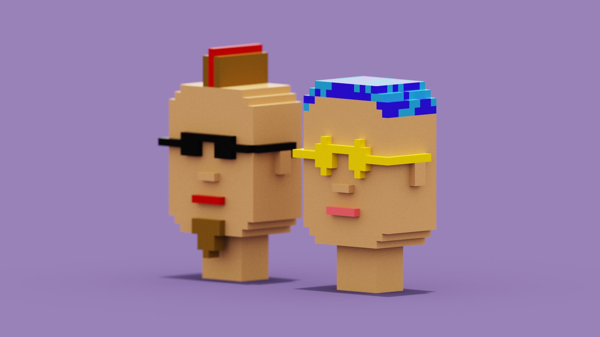 3D Voxel Punks Model - TurboSquid 1913931