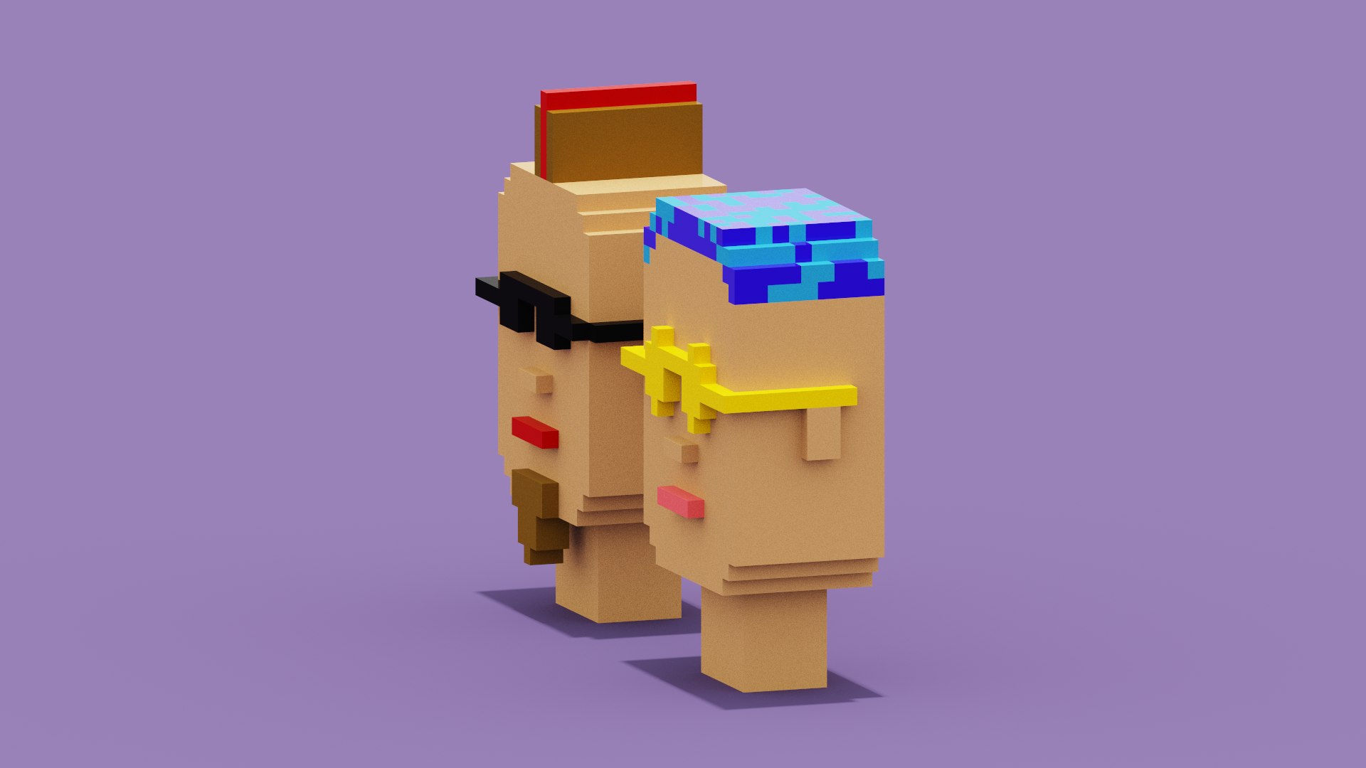 3D Voxel Punks Model - TurboSquid 1913931