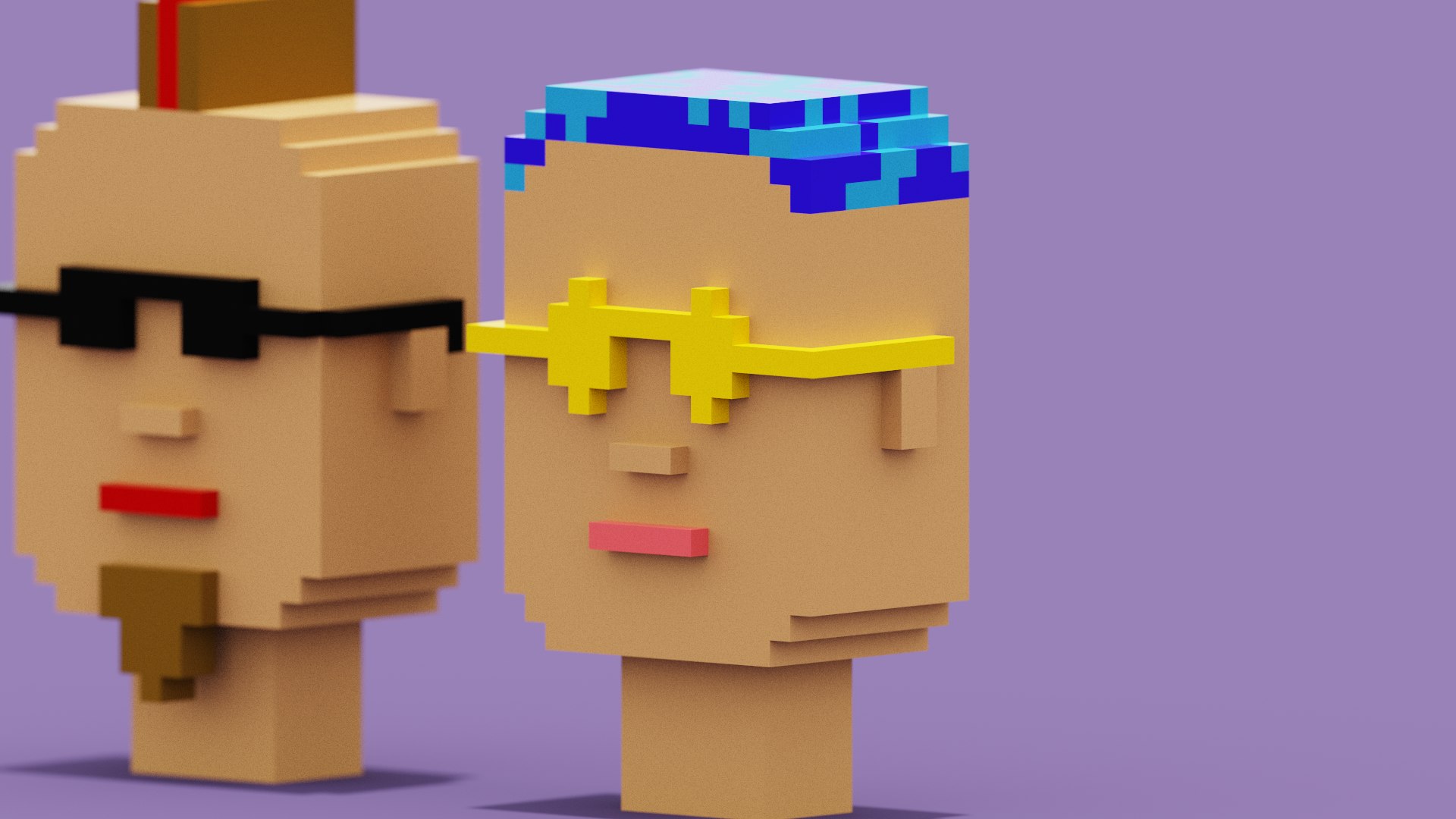 3D Voxel Punks Model - TurboSquid 1913931