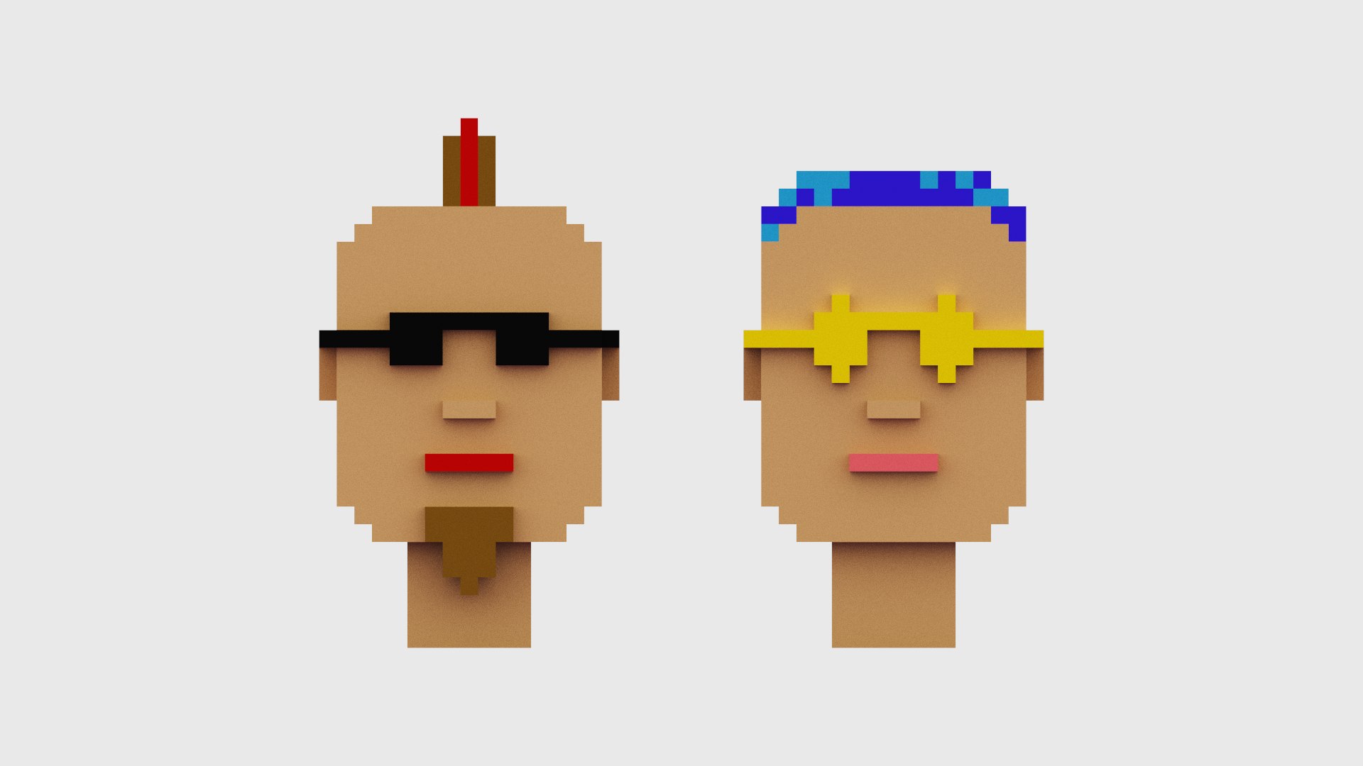 3D Voxel Punks Model - TurboSquid 1913931