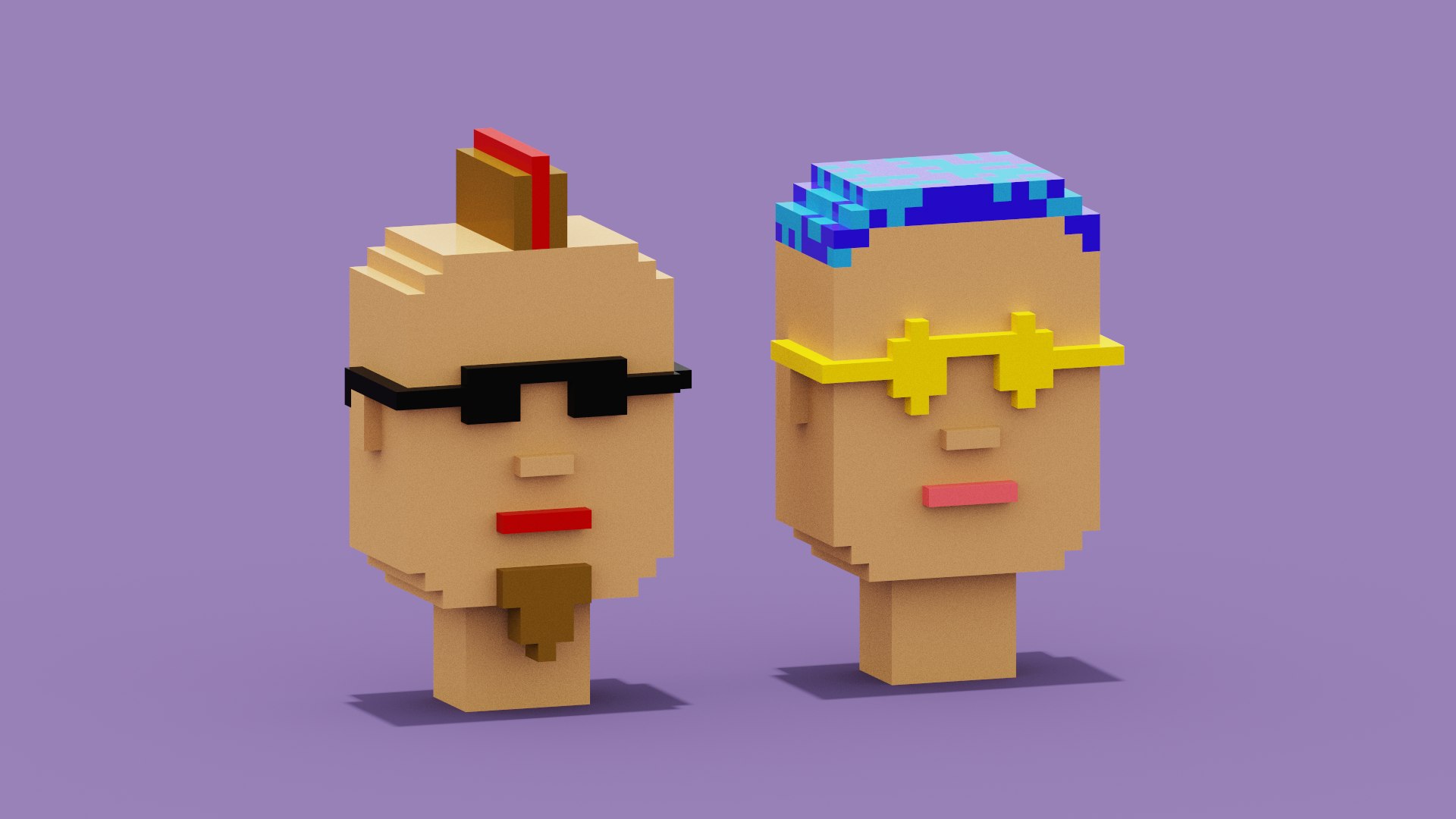 3D Voxel Punks Model - TurboSquid 1913931