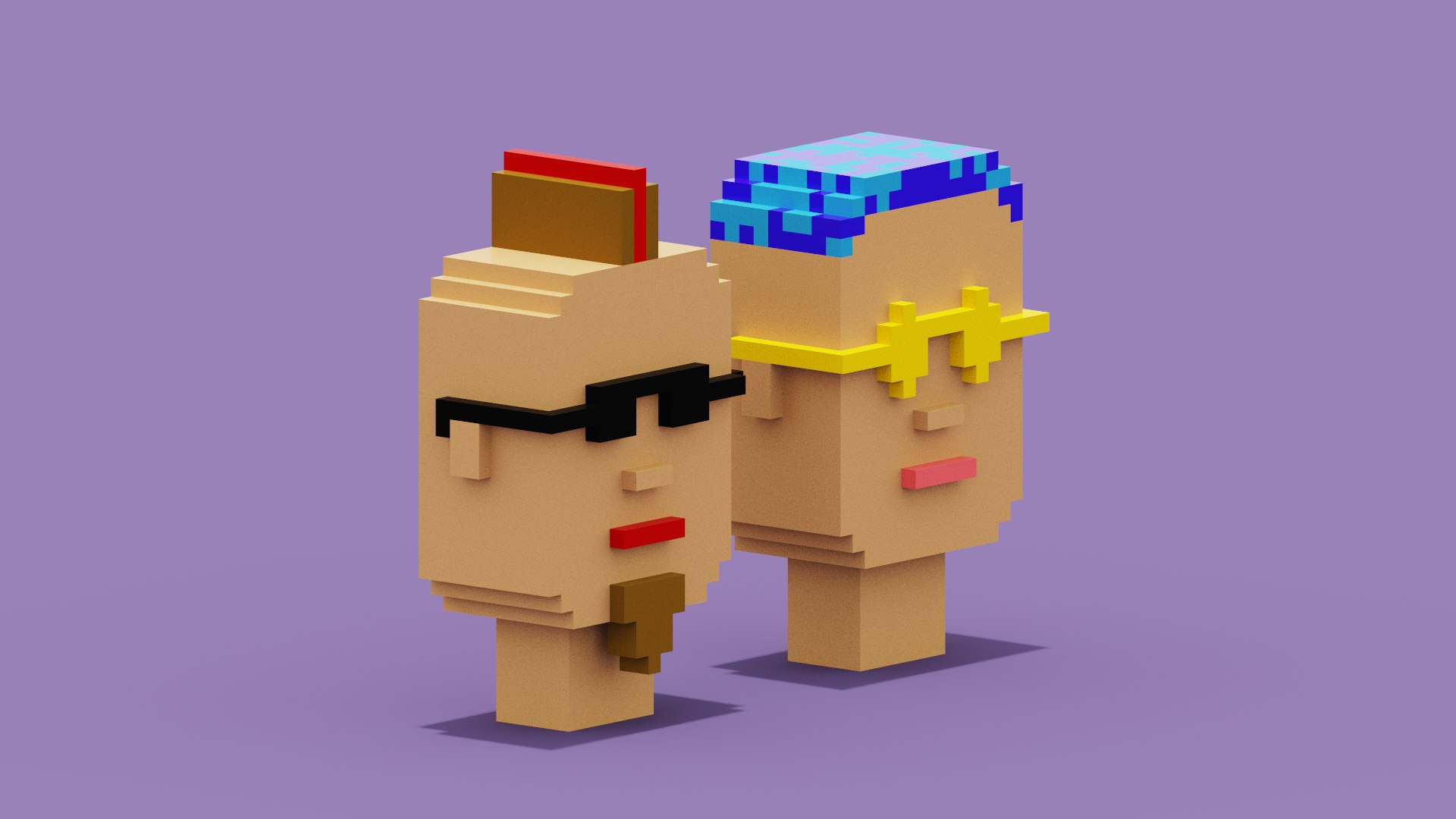 3D Voxel Punks Model - TurboSquid 1913931