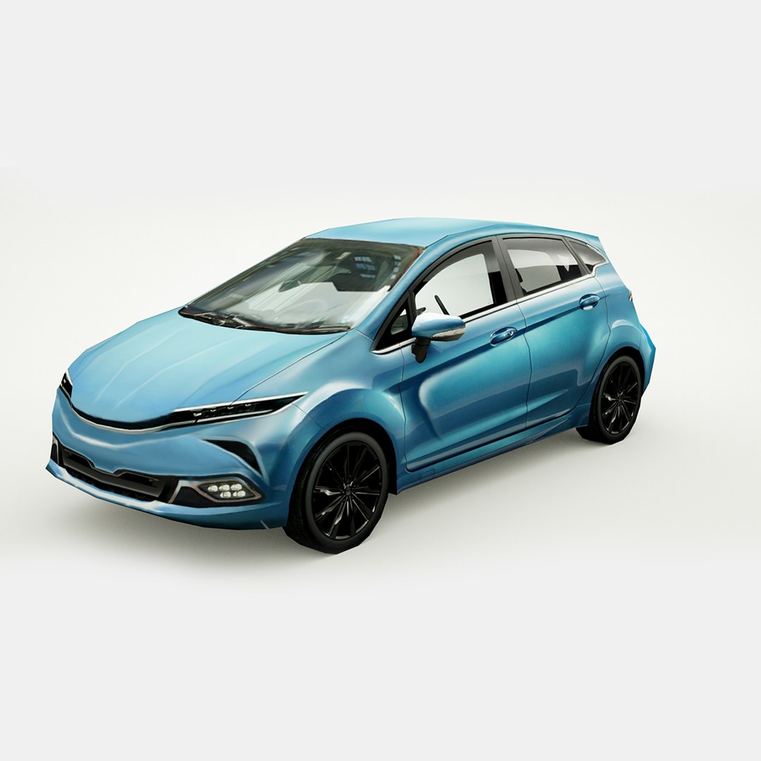 3D Generic Small City Car V6 - TurboSquid 1929172