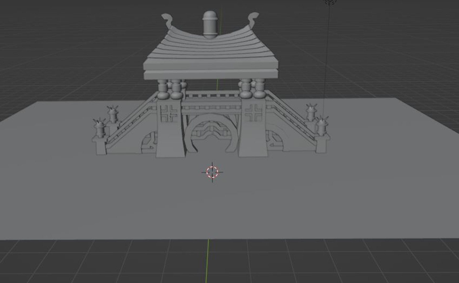 3D Stone Gate Low-poly 3D Model Model - TurboSquid 2338879