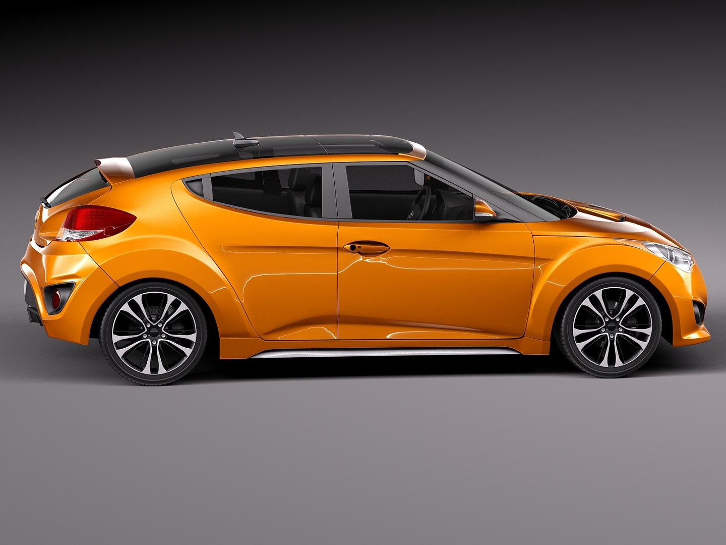 2016 hyundai veloster 3d model