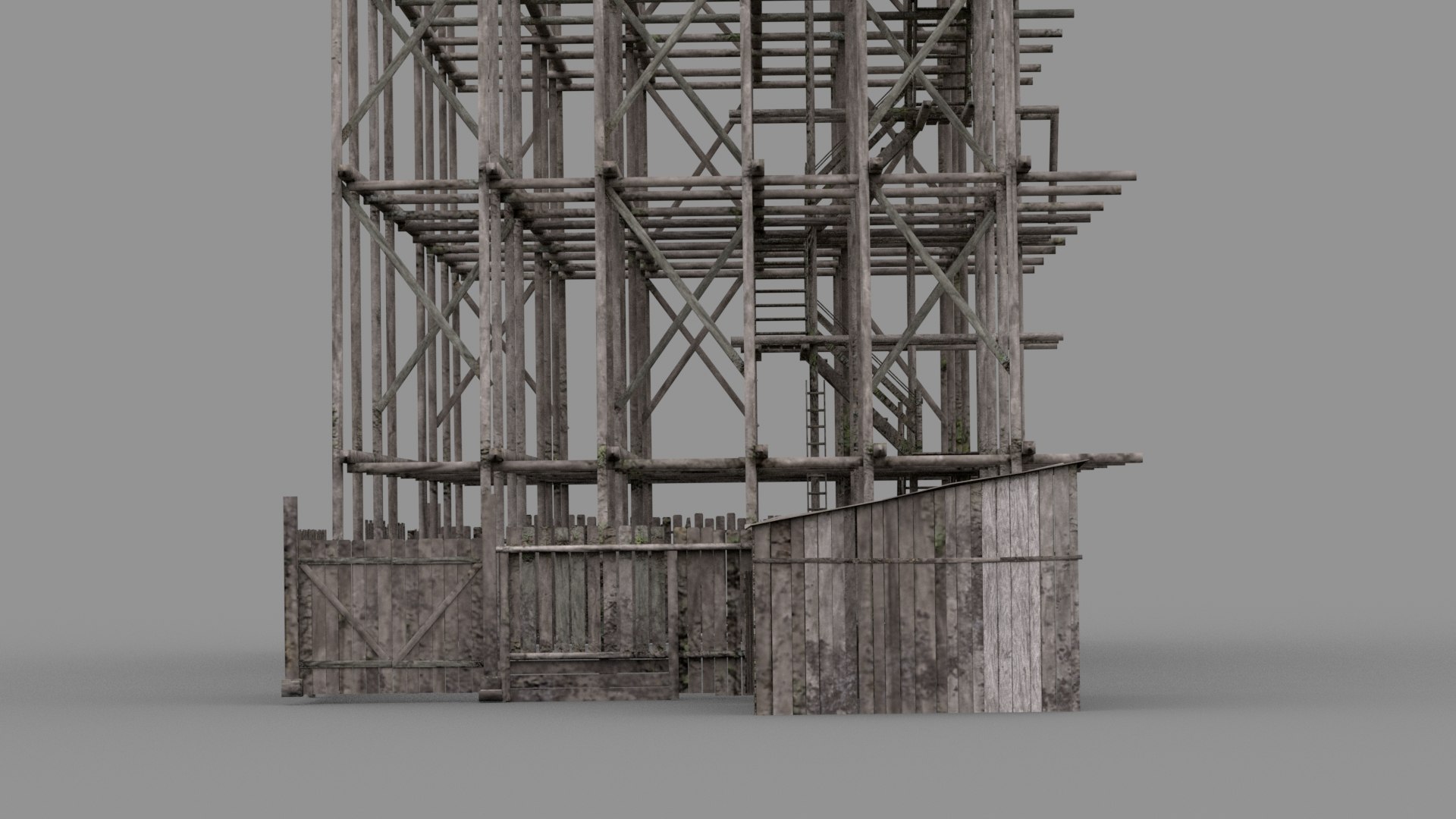 3D Scaffolding Wood - TurboSquid 1419797