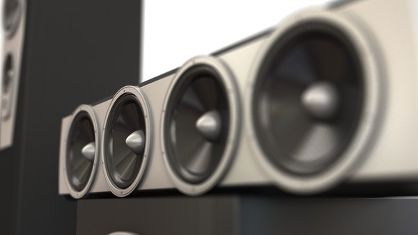 3d model loudspeaker center surround