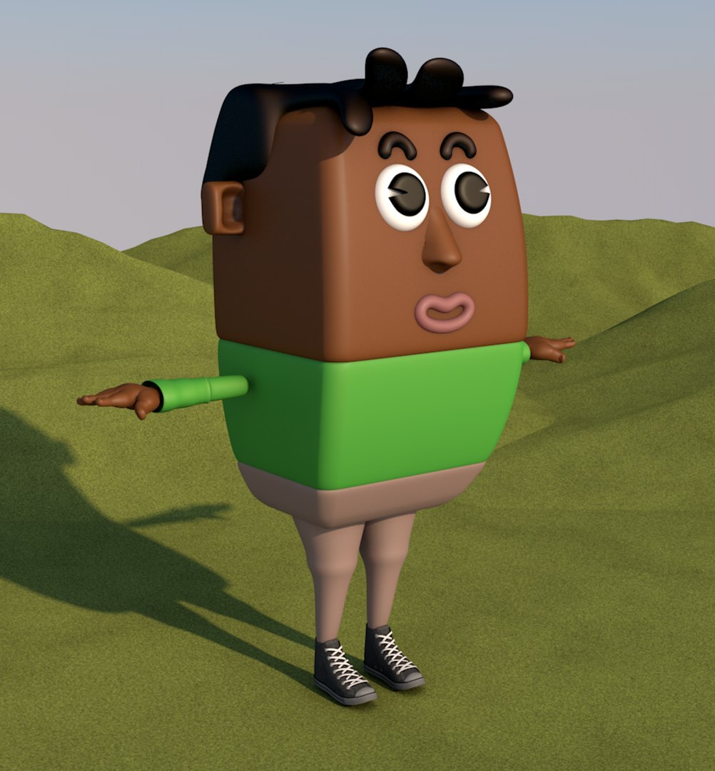 Cartoon Man Male Animation Character 3D Model - TurboSquid 1443307