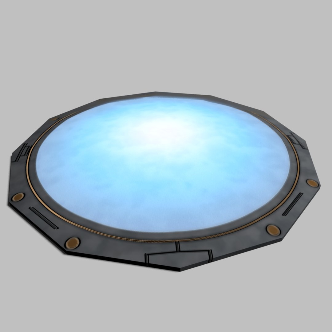 Teleporter Pad 3d Obj